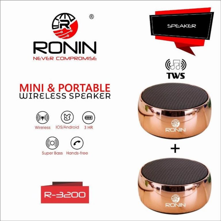 RONIN R-3200 MINI & PORTABLE WIRELESS SPEAKER - AuTech Repairs Karachi
